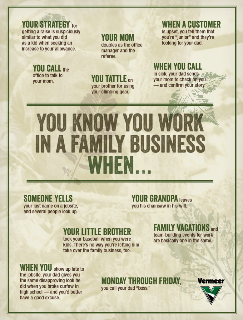 You know you work in a family business when… - Tree Care, Rental and ...