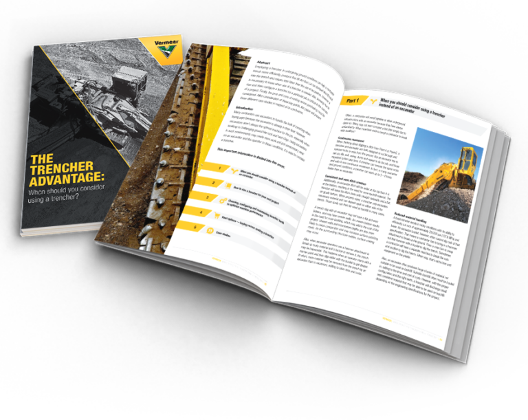 Vermeer Small, Mid-Size and Large Trencher Use